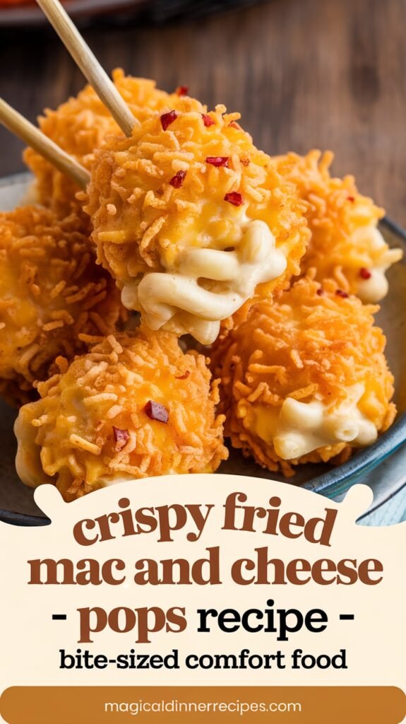 Crispy Fried Mac and Cheese Pops Recipe – Bite-Sized Comfort Food