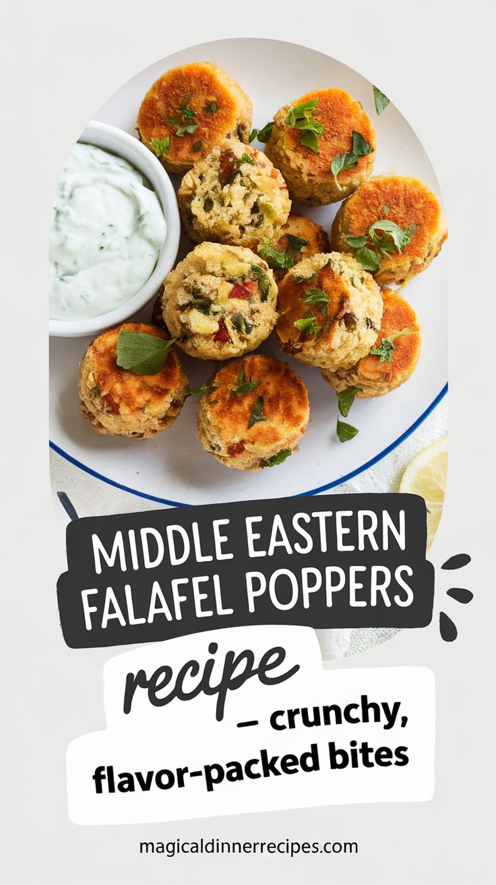 Middle Eastern Falafel Poppers Recipe – Crunchy, Flavor-Packed Bites