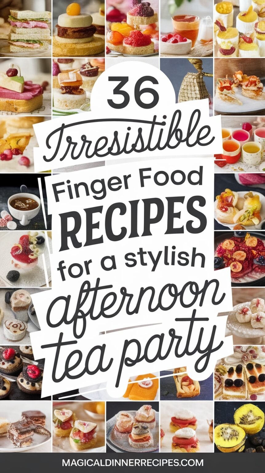 36 Irresistible Finger Food Recipes for a Stylish Afternoon Tea Party