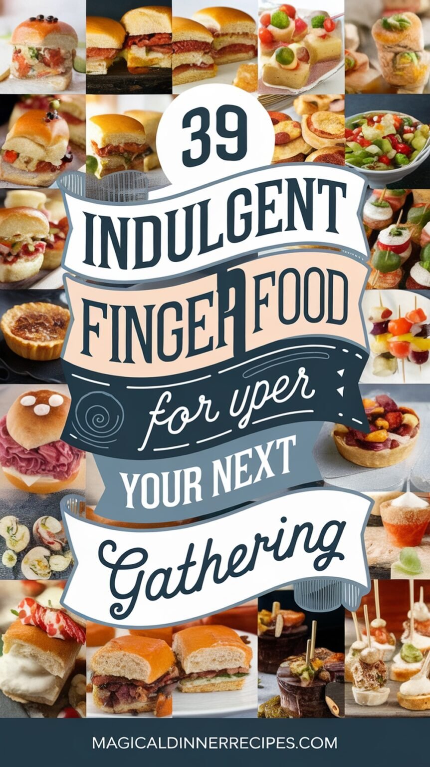 39 Indulgent Finger Food Recipes for Your Next Gathering