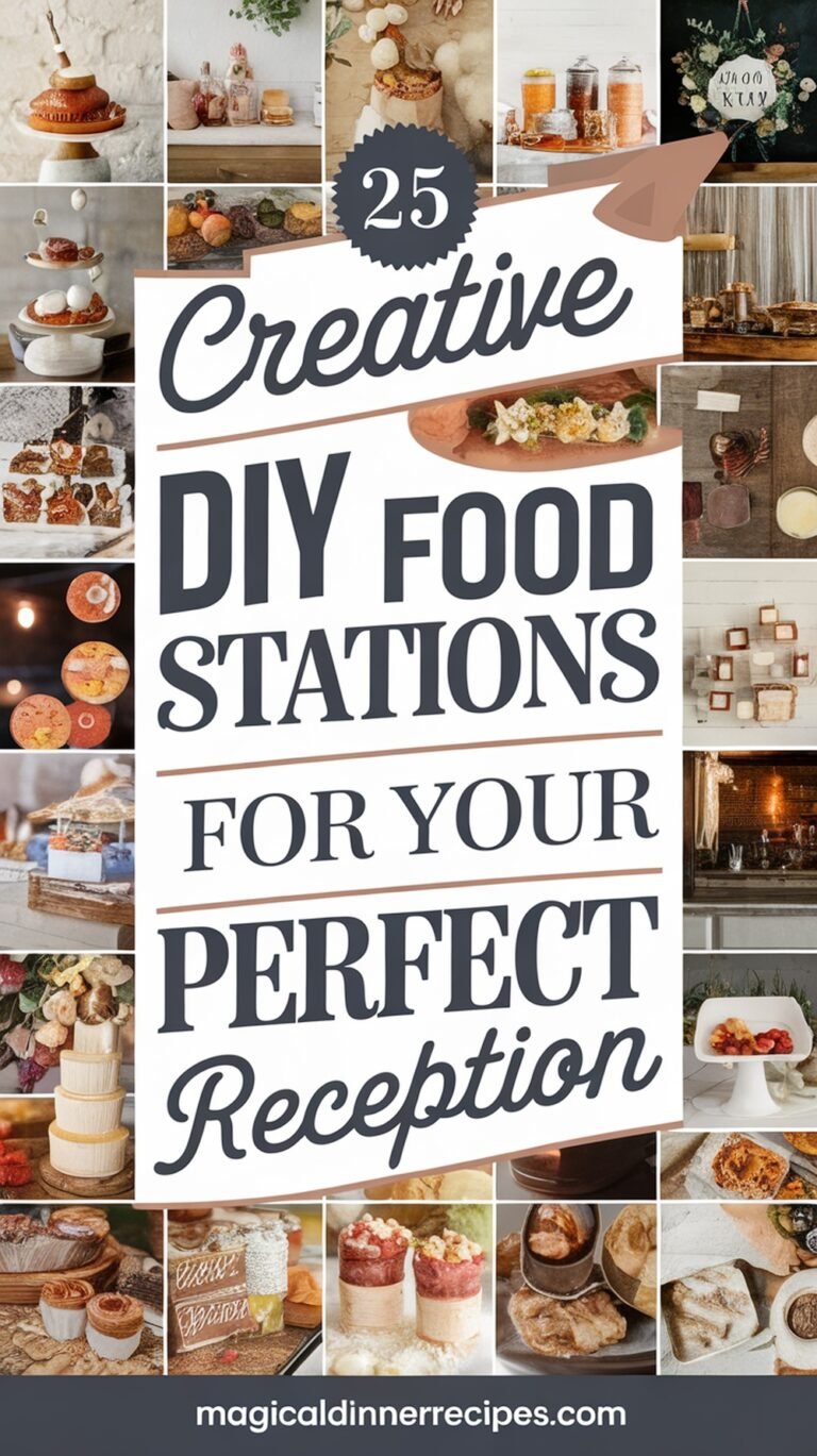25 Creative DIY Food Stations for Your Perfect Reception