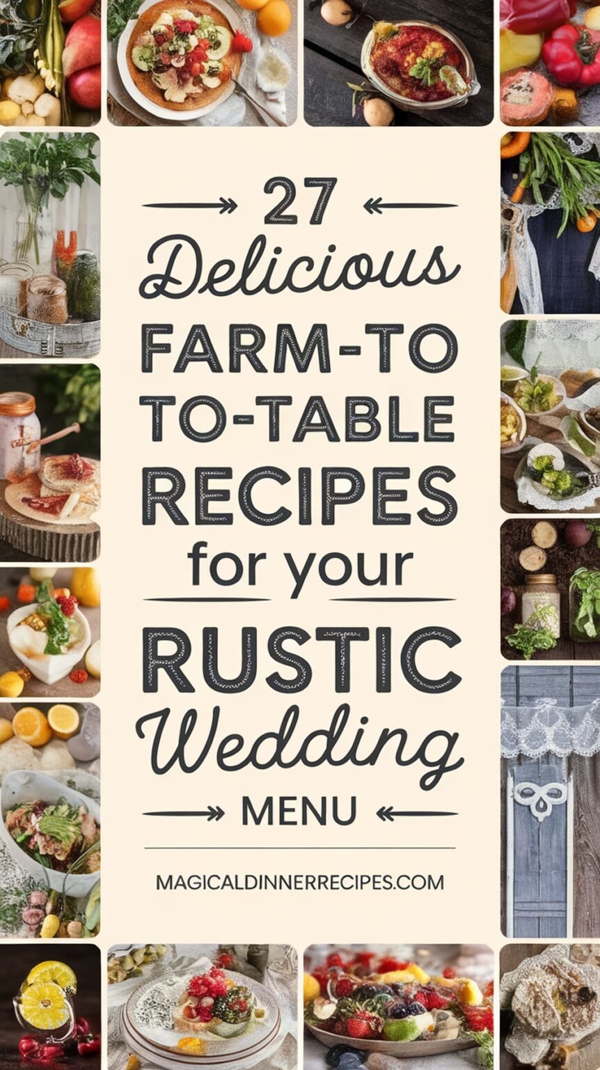 27 Delicious Farm-to-Table Recipes for Your Rustic Wedding Menu